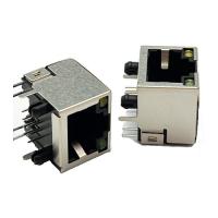 China 8P8C High Temperature LEDs RJ45 LAN Jack Through Hole 74981102100 for sale