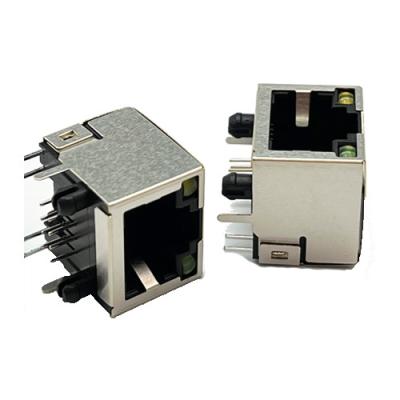 China 8P8C High Temperature LEDs RJ45 LAN Jack Through Hole 74981102100 for sale