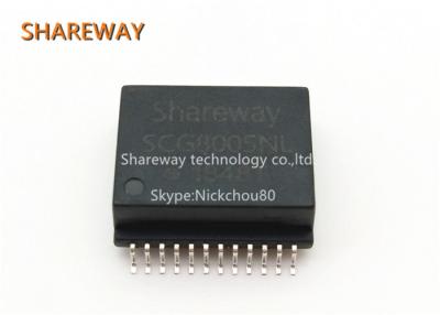 China Single Port 10G Ethernet Lan Transformer FTG0015-SG 24 Pins Black Color For HDBasr-T for sale