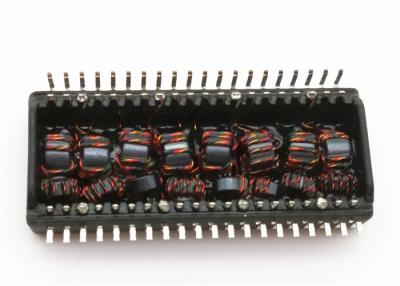 China Surface Mount Quad Port Ethernet Magnetic Transformers MOX-LAN-QP4B-1140 10/100/1000 BASE-T for sale