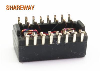 China 10/100 BASE -T Ethernet Lan Electrical Transformer Quad Ports H1601CG / H1604CG for sale