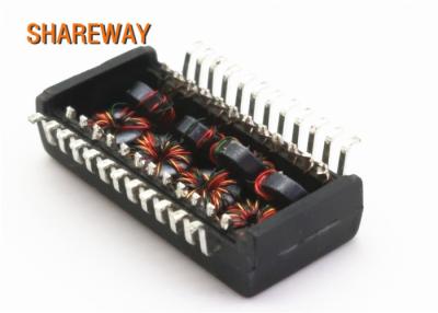 China PC Card Magnetic Lan Transformer , PA66 Data Interface Transformer H4001CG for sale