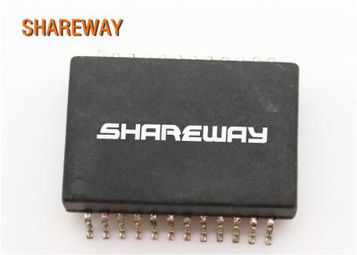 China Four Rows 24 Pin Voltage Isolation Lan Transformer G2401DG NIC/HUB Application for sale
