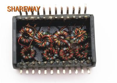 China 350uH OCL Small Electrical Transformer 18.8x13.7x8.7mm 10/100 Base -T G2488CE for sale