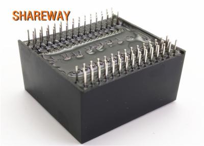 China 100/1000 Base T Ethernet Magnetic Transformers Through Hole Type G9603DG 700mA for sale