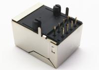 China 7499210124A RJ45 Modular Jack 6 FILES 10 / 100BASE-T POE Tab UP for sale