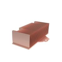 China OEM Skived Fin Heat Sink Passivation Copper CPU Heatsink Customized for sale