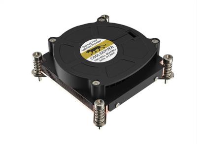 China 1U Server Radiator Copper Skived Fin CPU Radiator Aluminum Alloy LGA1700 for sale