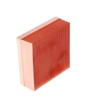 China Skived Fin Copper Radiator Passivation Anodizing With CNC Machining for sale