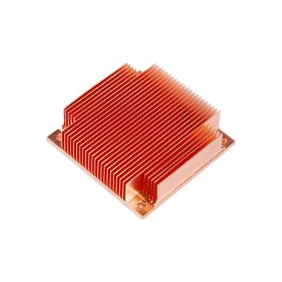 China Skived Fin Copper Radiator Passivation Anodizing With CNC Machining for sale