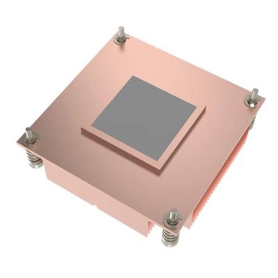 China Copper Skived Fin Heat Sink CPU 1U Server Heatsink ISO 14001:2015 Approved for sale