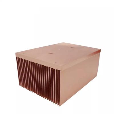 China Micro Skived Fin Liquid Cooling Radiator Copper Customized Dimension for sale