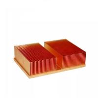 China Micro Skived Fin Liquid Cooling Radiator Copper Customized Dimension for sale