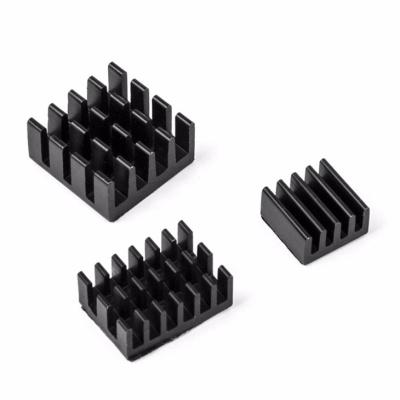 China Aluminum Extruded VRM Radiator Heat Sink Black Anodized ISO Certified for sale