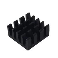 China Aluminum Extruded VRM Radiator Heat Sink Black Anodized ISO Certified for sale