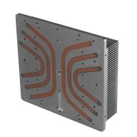 China Clear Anodized Extruded Radiator Aluminum Profile Heat Sink CNC Machining for sale