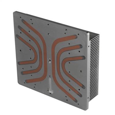 China Clear Anodized Extruded Radiator Aluminum Profile Heat Sink CNC Machining for sale