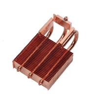 China OEM Copper GPU Heatsink / Soldering Copper Radiator With Heat Pipe for sale