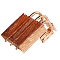China OEM Copper GPU Heatsink / Soldering Copper Radiator With Heat Pipe for sale