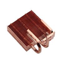 China Customized Copper Plate Heat Sink Zipper Fin Radiator With Heat Pipe for sale