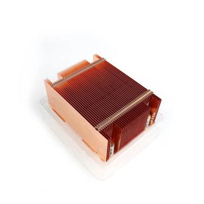China Micro Stamping Heat Sink Zipper Fin Cooling Heatsink Nickel plated Anozized for sale