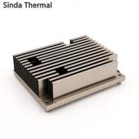 China Soldering Aluminum Folded Fin Heat Sink For High Power Applications for sale