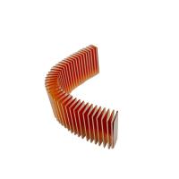 China Skiving Stamping Heat Sink CU1100 CU1020 Copper Heat Sink Fins for sale