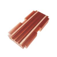China Skiving Stamping Heat Sink CU1100 CU1020 Copper Heat Sink Fins for sale