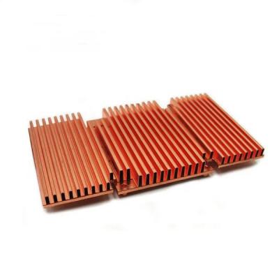 China CU1100 Folded Fin Heat Sink / Custom Copper Heatsink ISO9000 RoHS Approved for sale