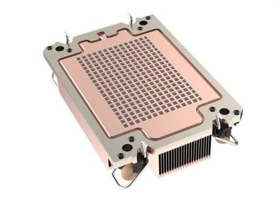 China ODM 1U Server CPU Heat Sink Copper Zipper Fin Vapor Chamber for sale