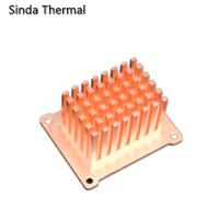 China Small Copper Heat Sink Cold Forging Pin Fin Heat Sink For CPU for sale