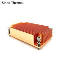 China CPU Pure Copper Heatsink Passivation Nickel Plated GPU Heat Sink for sale