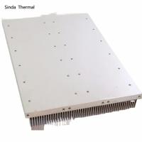 China Custom Large Aluminum Heat Sink Anodizing Coating Sand Blasting Surface Finish for sale