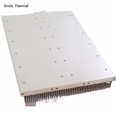 China Custom Large Aluminum Heat Sink Anodizing Coating Sand Blasting Surface Finish for sale