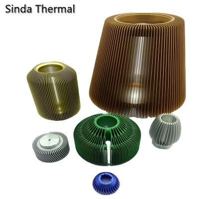 China Sandblasting Aluminum LED Heat Sink Anodizing Aluminum Heatsinks Extrusion for sale