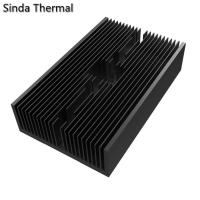 China ODM Black Anodized Aluminum Heat Sinks For LED IGBT BGA CPU for sale