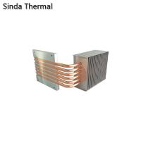 China Sinda Industrial Aluminium Heatsink Extrusion With Heat Pipes for sale