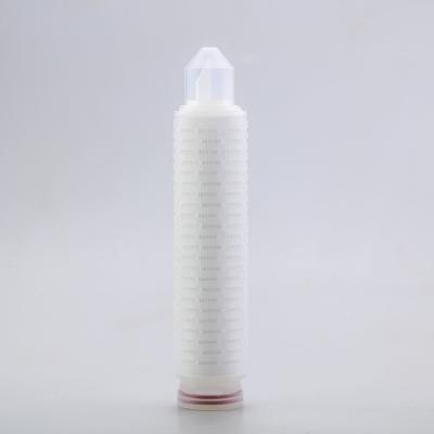 China 10 Inch 1.5μm Glass Fiber Pleated Filter Cartridge for Food & Beverage Air Prefiltration - 69mm Diameter, 80°C Max Temperature for sale