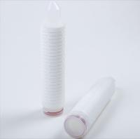 China 10 Inch 1.5μm Glass Fiber Pleated Filter Cartridge for Pharmaceutical Air Prefiltration - 69mm OD, 80°C Max Temperature for sale