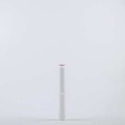 China 20 Inch 1.5 Micron Glass Fiber Pleated Filter Cartridge for Pharmaceutical Air Prefiltration for sale