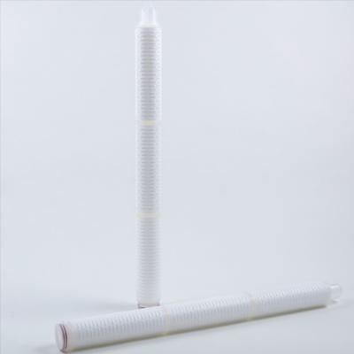 China 0.22μm 30 Inch PES Membrane Pharmaceutical Filter Cartridge with 2.04m² Filtration Area and 80℃ Temperature Rating for sale