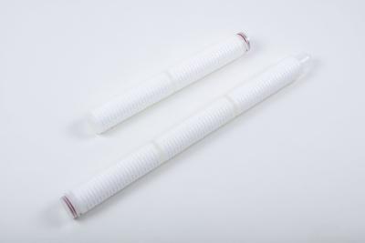 China 20-inch 1.5μm Glass Fiber Pleated Filter Cartridge for Air Prefiltration with 1.36m² Area and 80°C Temperature Rating for sale