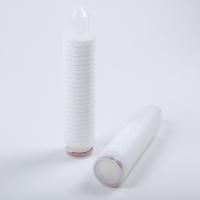 China 10 Inch 0.22μm PTFE Membrane Filter Cartridge for Air Sterilization with 0.68m² Filtration Area and 80℃ Temperature Rating for sale