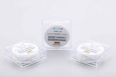 China 0.22μm 25mm PO Nanofiber Membrane Discs for Water and Liquid Prefiltration with 50-60μm Thickness and ≥5 ml/min/cm²/bar Flow Rate for sale