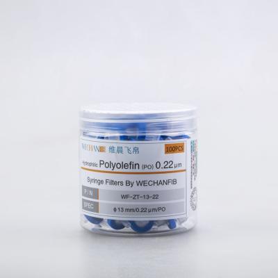 China 33mm 0.22μm PES Syringe Filter Capsules for Water Prefiltration with 6cm² Area and 4.5bar Pressure for sale