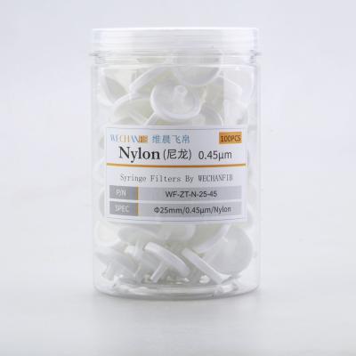 China PTFE Syringe Filter Capsules 0.45μm 13mm for HPLC Sample Preparation and Chemical Filtration for sale