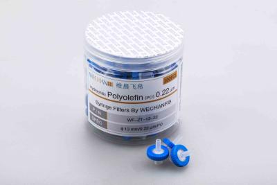 China 13mm 0.22μm PES Syringe Filter Capsules for Water Sterilization with pH 1-13 Range and 4.5bar Pressure for sale