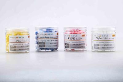 China WECHENFIB PO Syringe Filter 0.22μm 25mm for HPLC Sample Preparation and Water Sterilization for sale