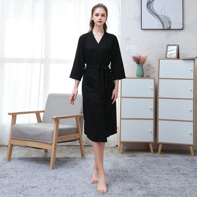 China TY Waffle Massage Waffle Ladies Funky Hot Selling Short Bathrobe Women's Custom Collection Weight Breathable Sleepwear for sale