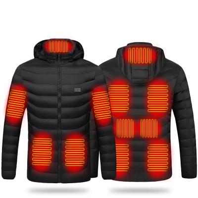 China Custom logo and design men's stripper wholesale enthusiast newcomer polyester men's clothing jackets full sleeves and hooded jacket bubble coat for sale